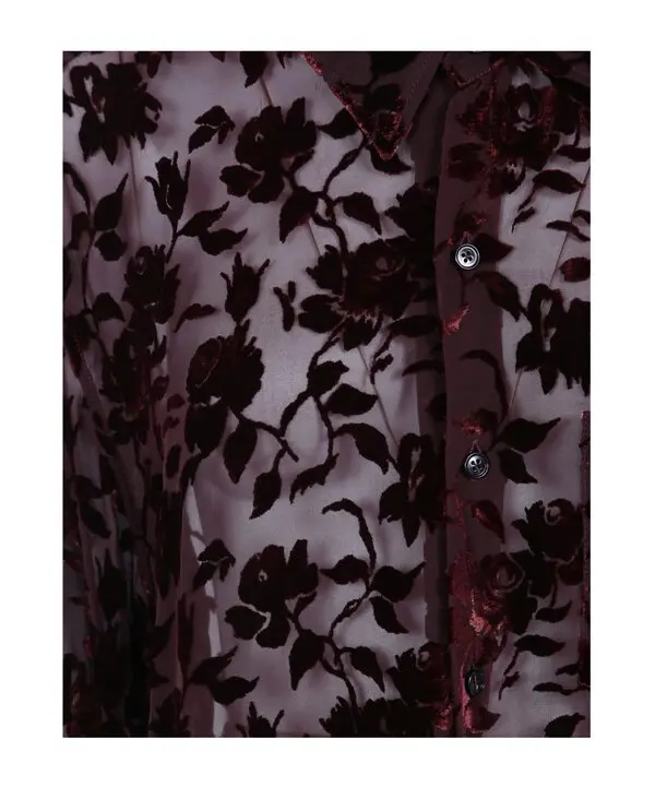 ANN DEMEULEMEESTER Elisabeth Floral-devoré Shirt