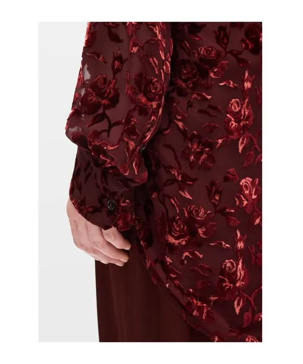 ANN DEMEULEMEESTER Elisabeth Floral-devoré Shirt