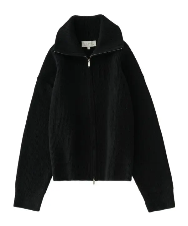 Studio Nicholson Sandos Zip-up Cardigan - Black