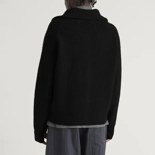 Studio Nicholson Sandos Zip-up Cardigan - Black