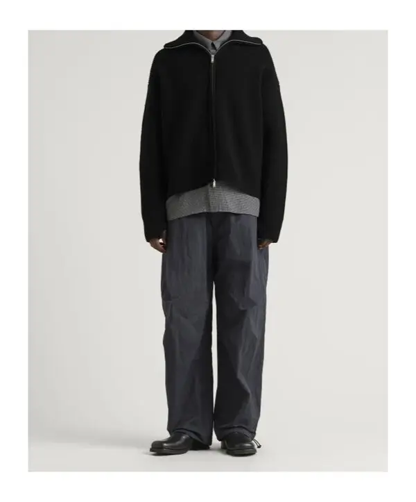 Studio Nicholson Sandos Zip-up Cardigan - Black