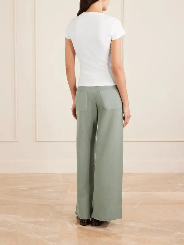 LESET Ribbed Cotton-jersey T-shirt