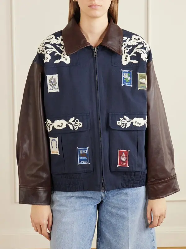Sea Cotton-canvas And Leather Jacket