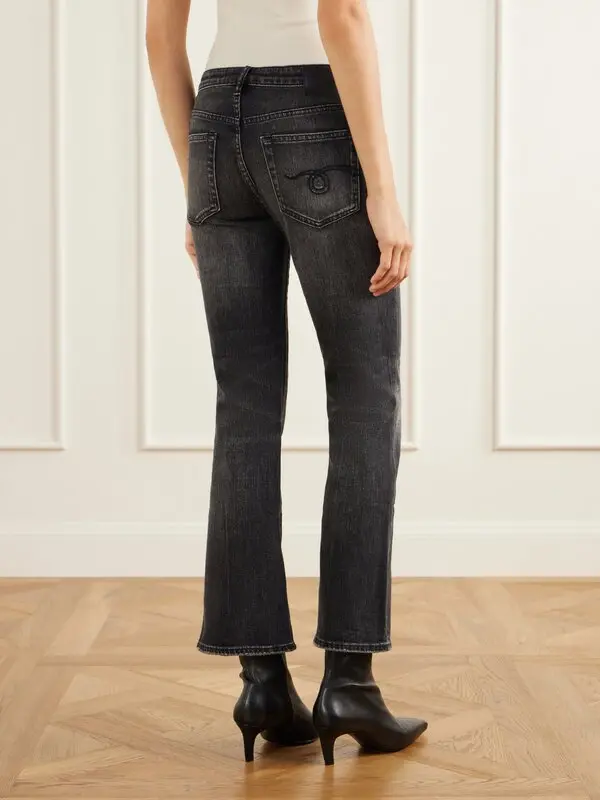 R13 High-rise Flared Jeans