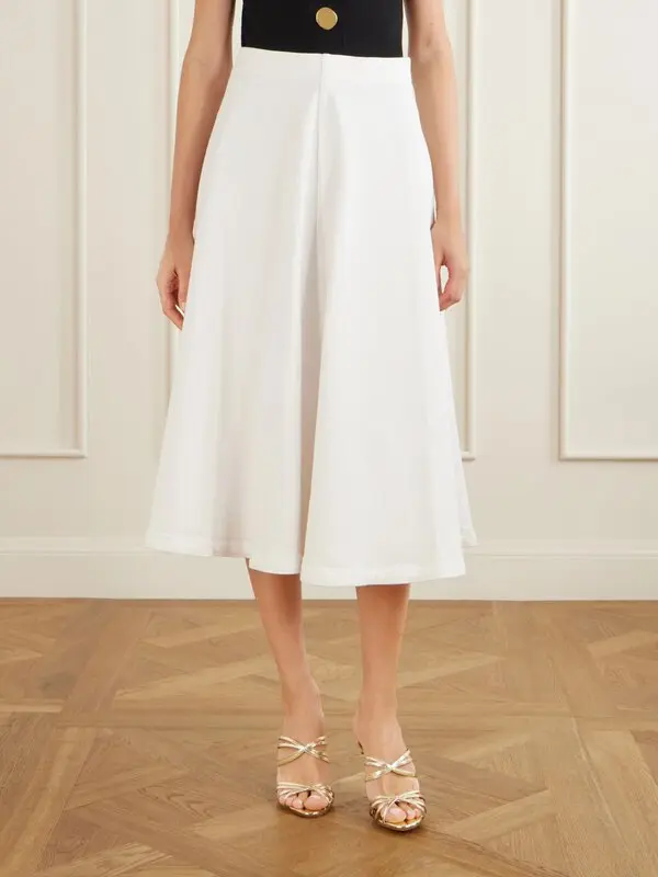 Altuzarra Paneled Cotton-blend Midi Skirt