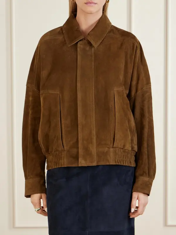 Nour Hammour Dalma Suede Jacket