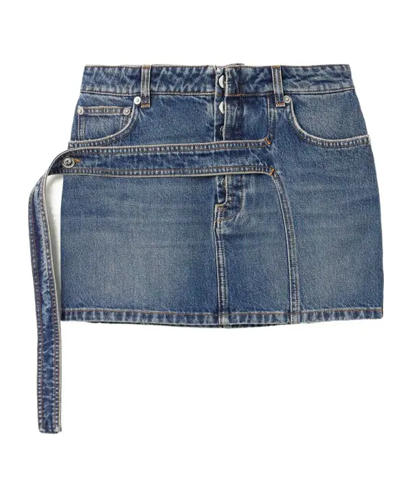 JEAN PAUL GAULTIER Denim Mini Skirt - Blue