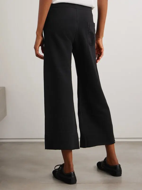 NILI LOTAN Drawstring Cropped Track Pants