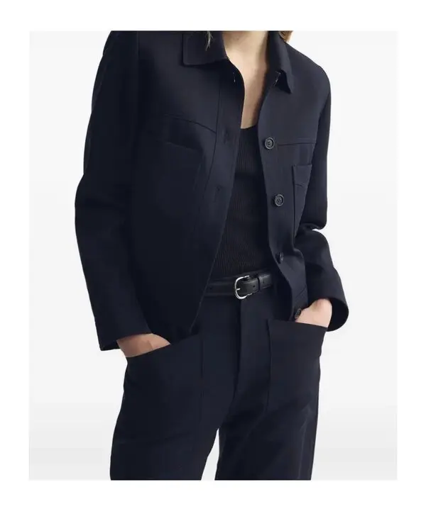 NILI LOTAN Susannah Button-up Jacket - Blue