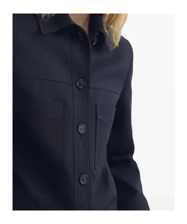 NILI LOTAN Susannah Button-up Jacket - Blue