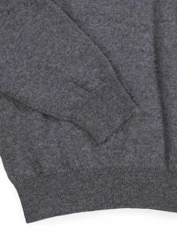 LISA YANG Quarter-zip Knitted Sweater - Grey