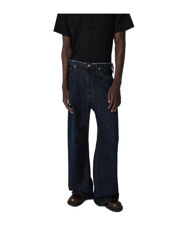 MAISON MARGIELA Frayed Wide-leg Jeans