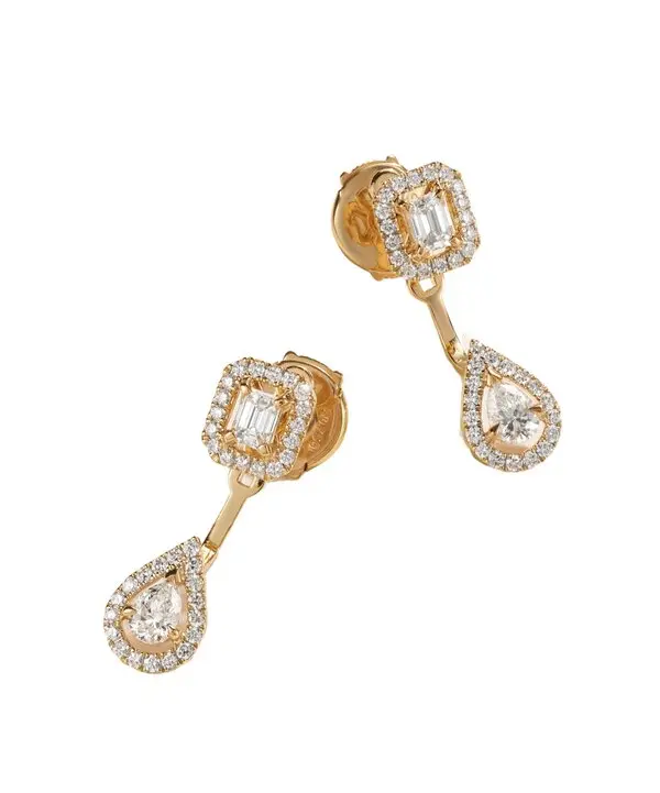 Messika Gold Diamond Earrings - No
