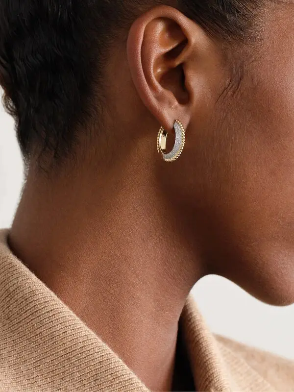 Yvonne Léon 18k Gold Woven Earrings