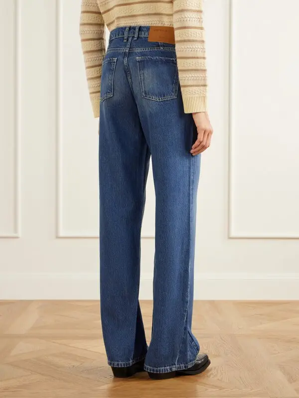Guest In Residence Mid-rise Wide-leg Jeans