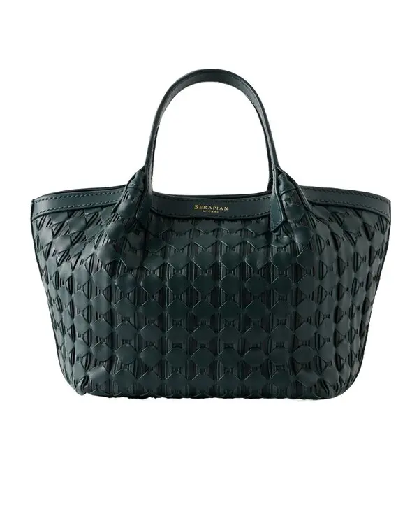 SERAPIAN Secret Mosaico Leather Tote