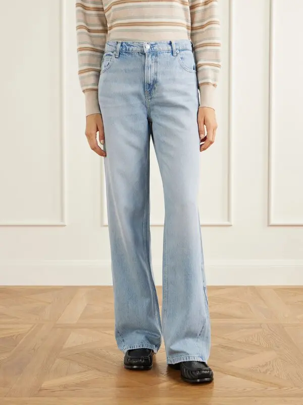 Guest In Residence Mid-rise Wide-leg Jeans