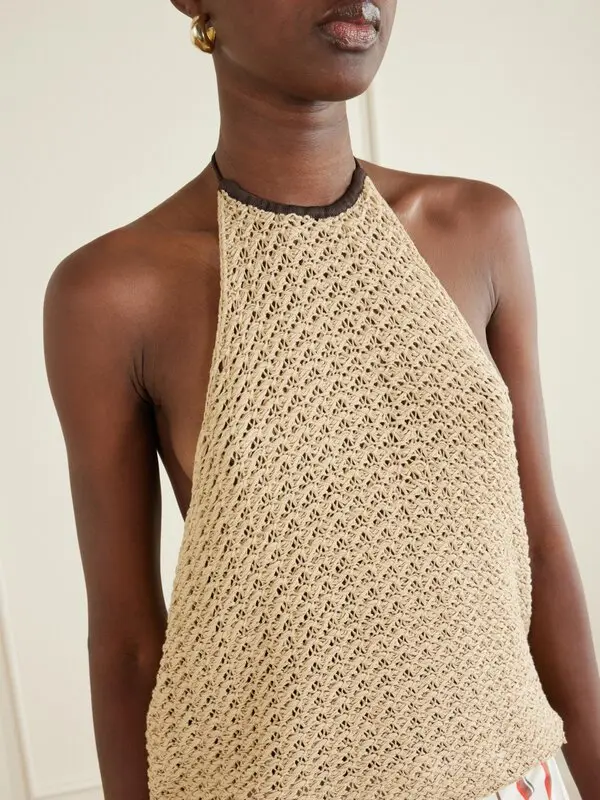 SIR. Ellinor Crocheted Cotton Tank