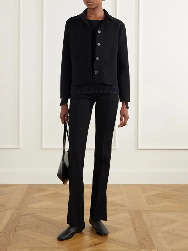 HIGH SPORT Ribbed Cotton And Cashmere-blend Sweater