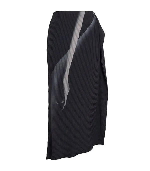 Issey Miyake Hands Of Lover Pleats Maxi Skirt - Black