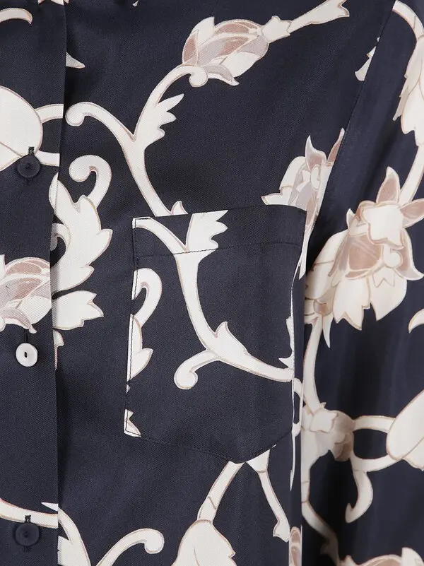 La DoubleJ Floral-print Silk Shirt