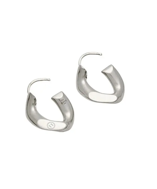 MAISON MARGIELA Minimalist Solid-color Earrings - Silver