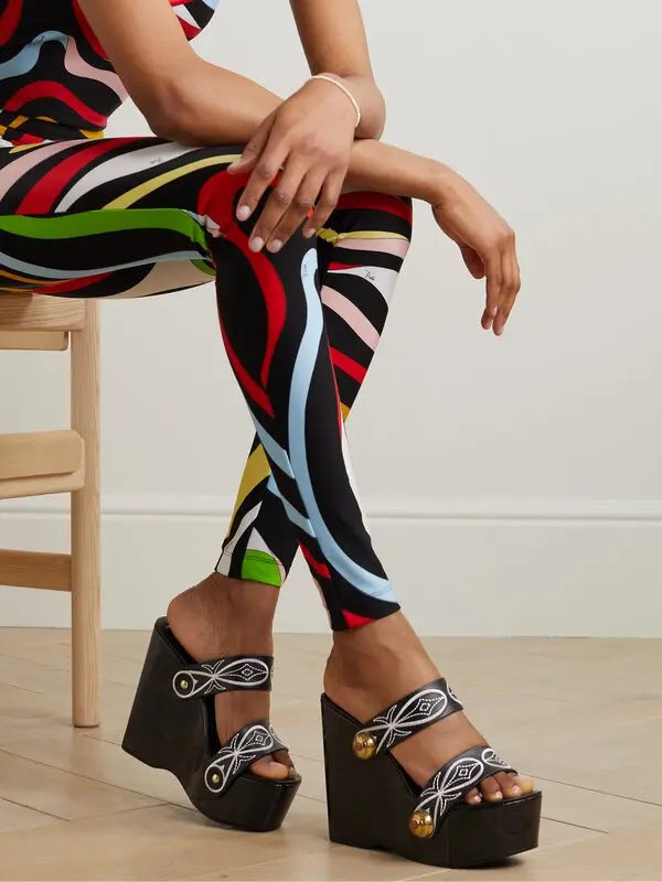 Emilio Pucci Versatile Flat Sandals