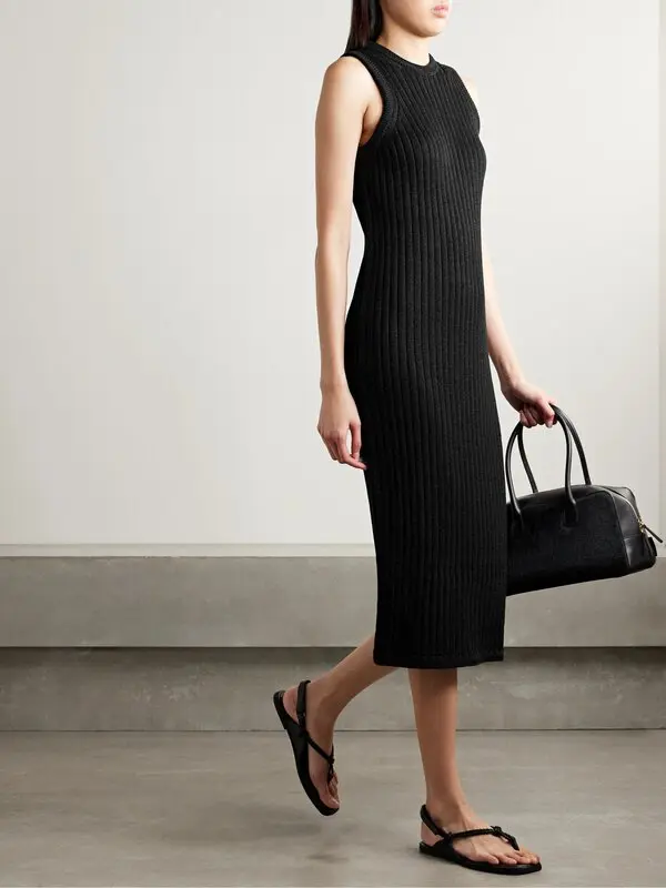 Proenza Schouler Leighton Ribbed-knit Midi Dress