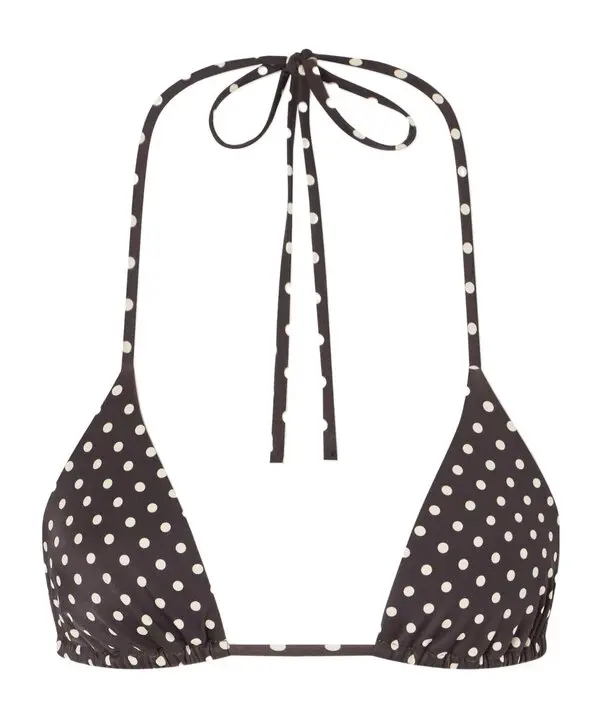 Matteau The String Polka-dot Triangle Bikini Top
