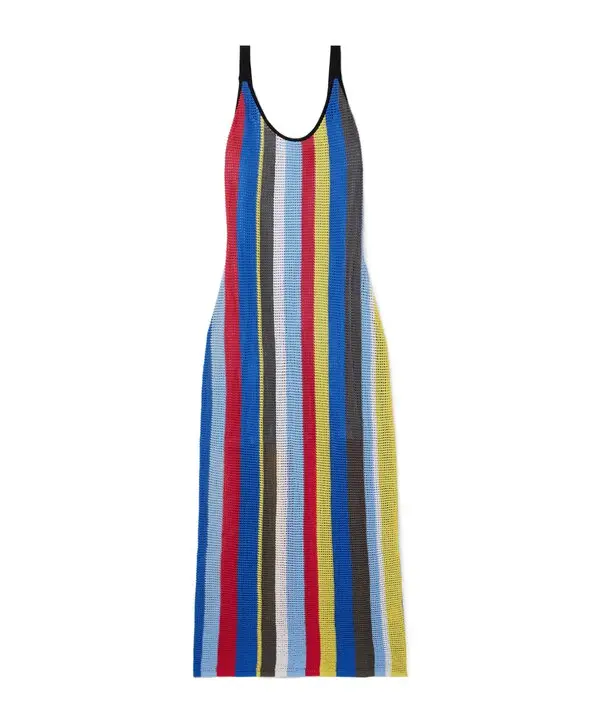 Staud Fresh Bright-colored Knit Dress