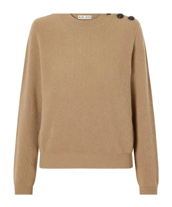 BLAZÉ MILANO Wool And Cashmere-blend Sweater