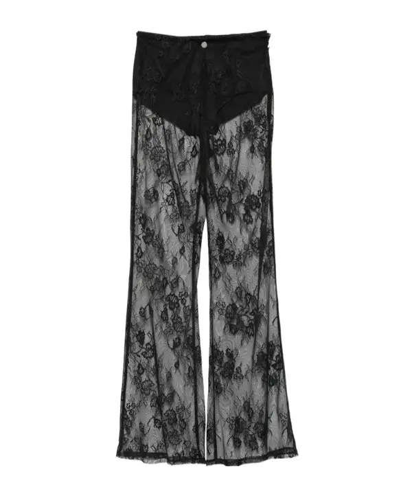 Patrizia Pepe Lace Flared Casual Trousers
