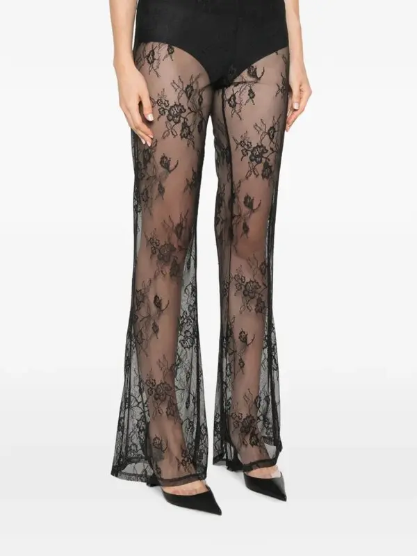 Patrizia Pepe Lace Flared Casual Trousers