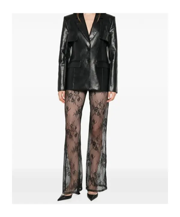 Patrizia Pepe Lace Flared Casual Trousers