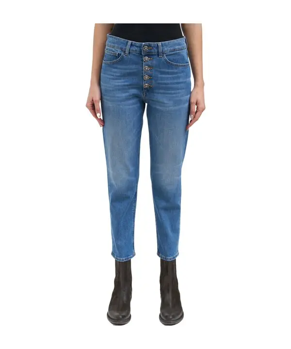 DONDUP Single-breasted Denim Trousers