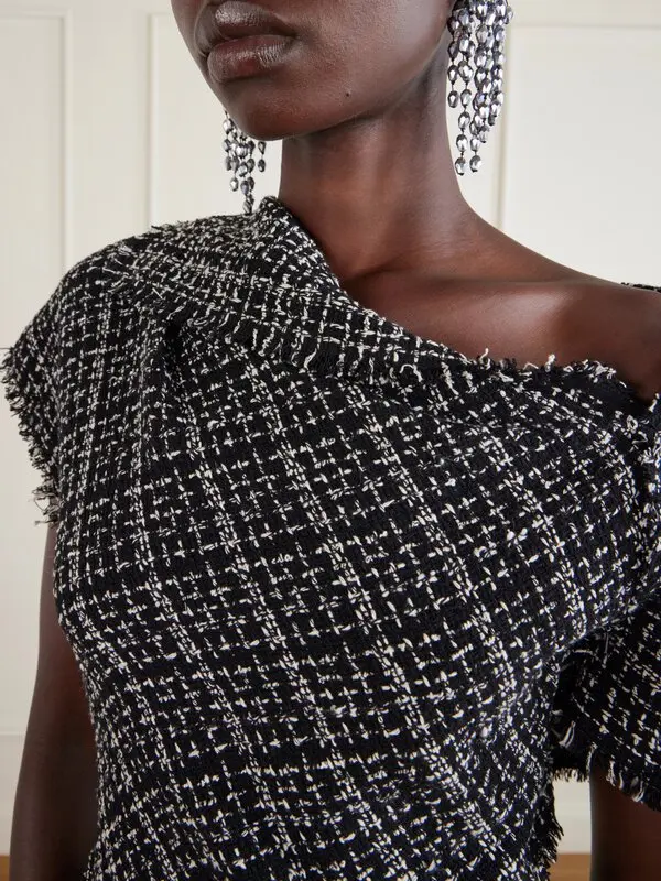 Erdem Cotton-blend Tweed Midi Dress - No