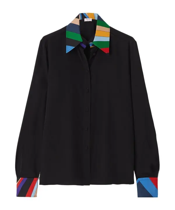 Emilio Pucci Printed Silk-crepe Shirt