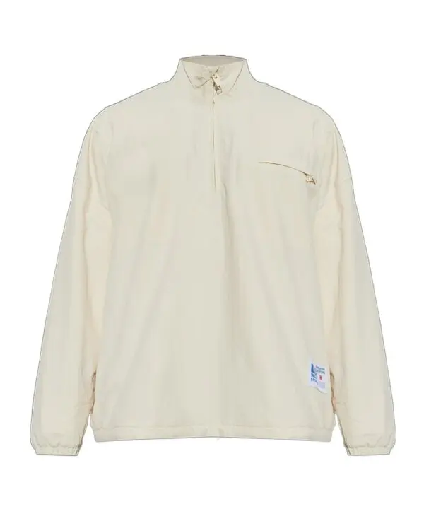 WILLY CHAVARRIA Willy Half-zip Performance Jacket - Cream