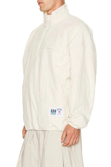 WILLY CHAVARRIA Willy Half-zip Performance Jacket - Cream