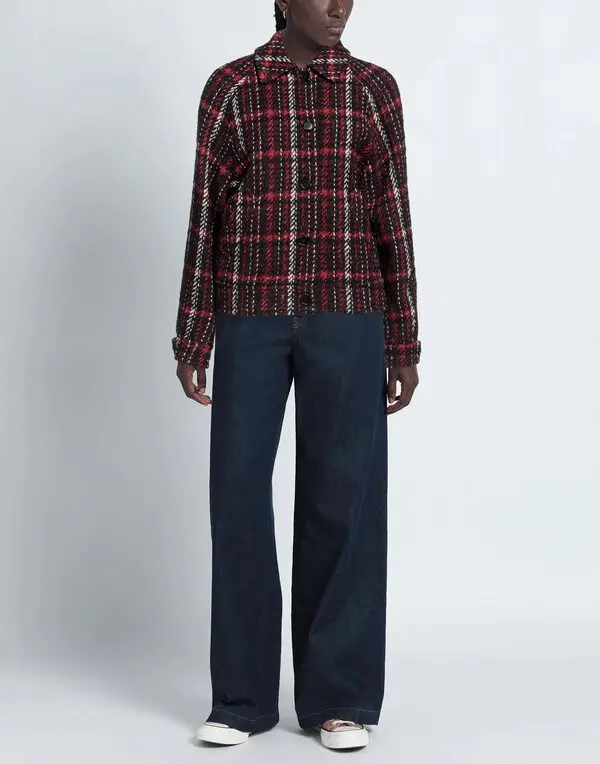 Marni Classic Plaid Long-sleeve Coat