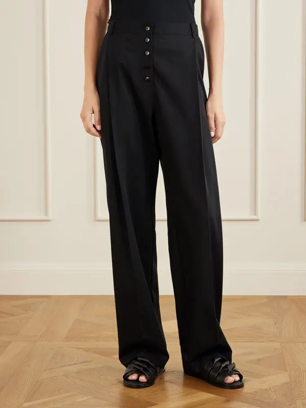 ST. AGNI Relaxed Wool Trousers