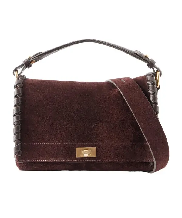 ANYA HINDMARCH Mortimer Suede Leather Bag