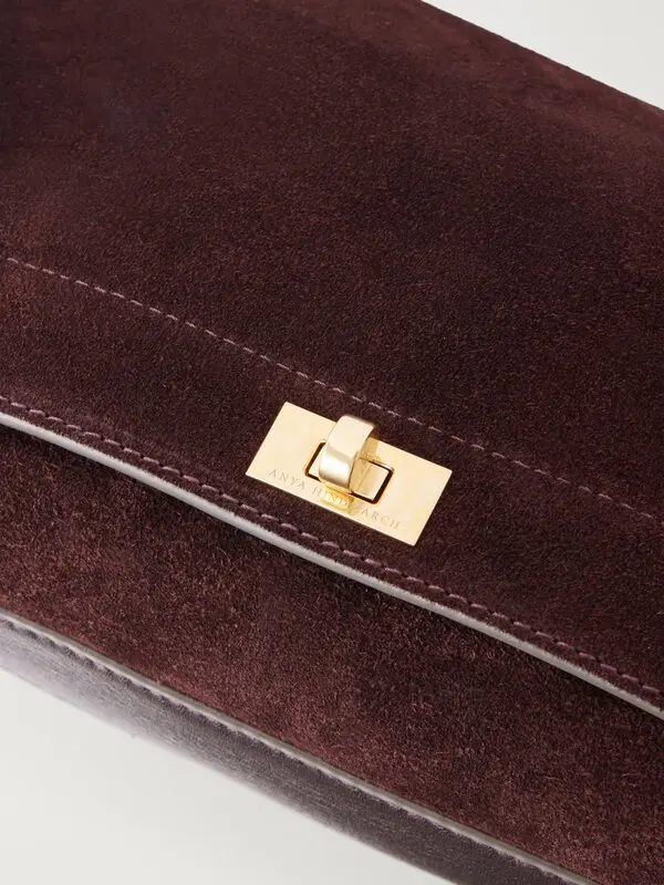 ANYA HINDMARCH Mortimer Suede Leather Bag