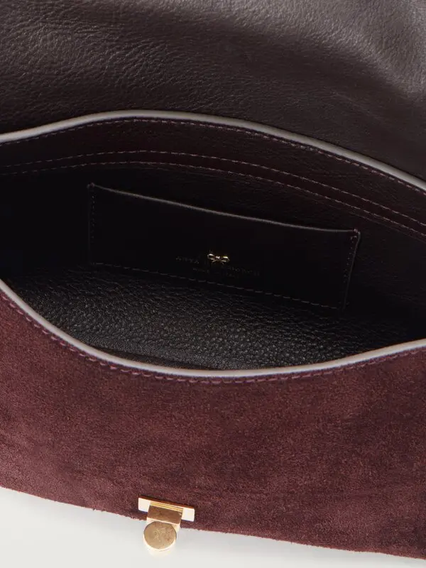 ANYA HINDMARCH Mortimer Suede Leather Bag