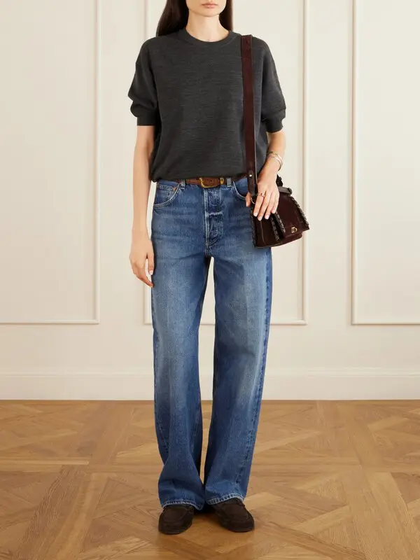 ANYA HINDMARCH Mortimer Suede Leather Bag