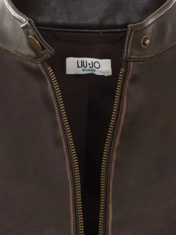 Liu Jo High-neck Slim-fit Motorcycle Jacket
