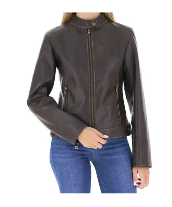 Liu Jo High-neck Slim-fit Motorcycle Jacket