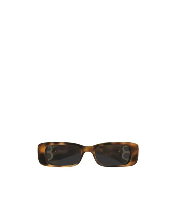 Balenciaga Rectangular Frame Sunglasses - Black