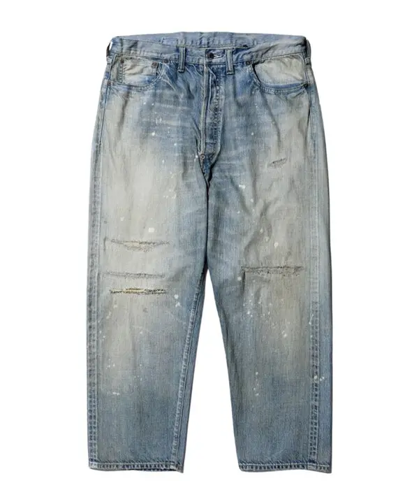 A.PRESSE 37 Washed Wide Denim Pants