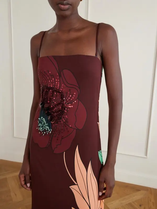 Johanna Ortiz Petals Strapless Maxi Dress